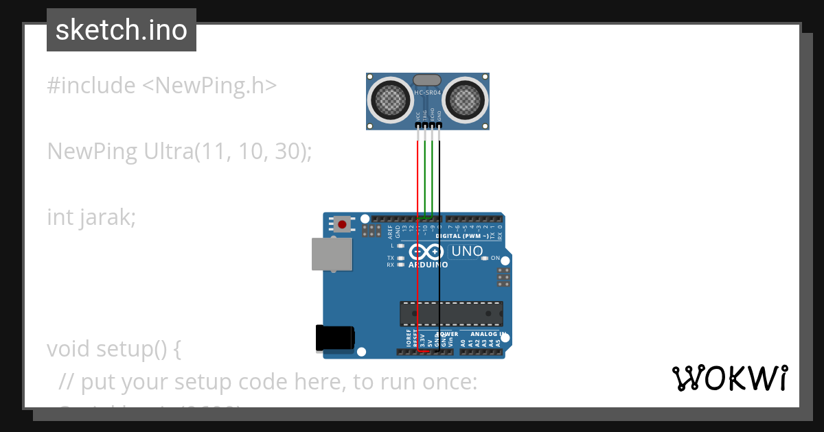 ultrasonic - Wokwi ESP32, STM32, Arduino Simulator