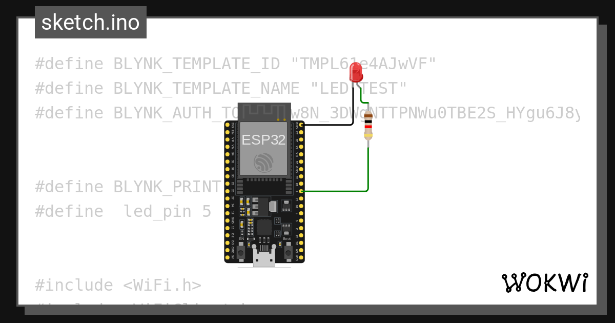Simple Test Wokwi Esp32 Stm32 Arduino Simulator 4535