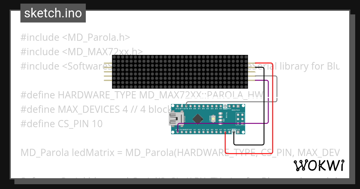 Small Code For Scrolling With Blue Tuth Wokwi Esp32 Stm32 Arduino 0521