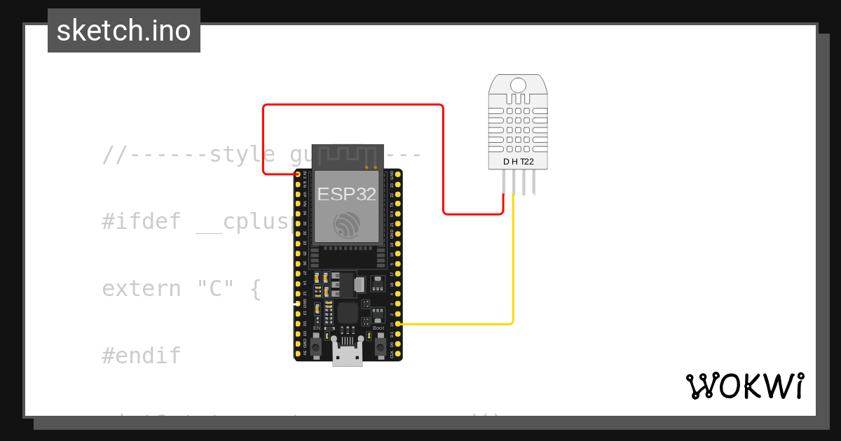 Gathering Tempreture And Humidity Information Wokwi Esp32 Stm32 Arduino Simulator