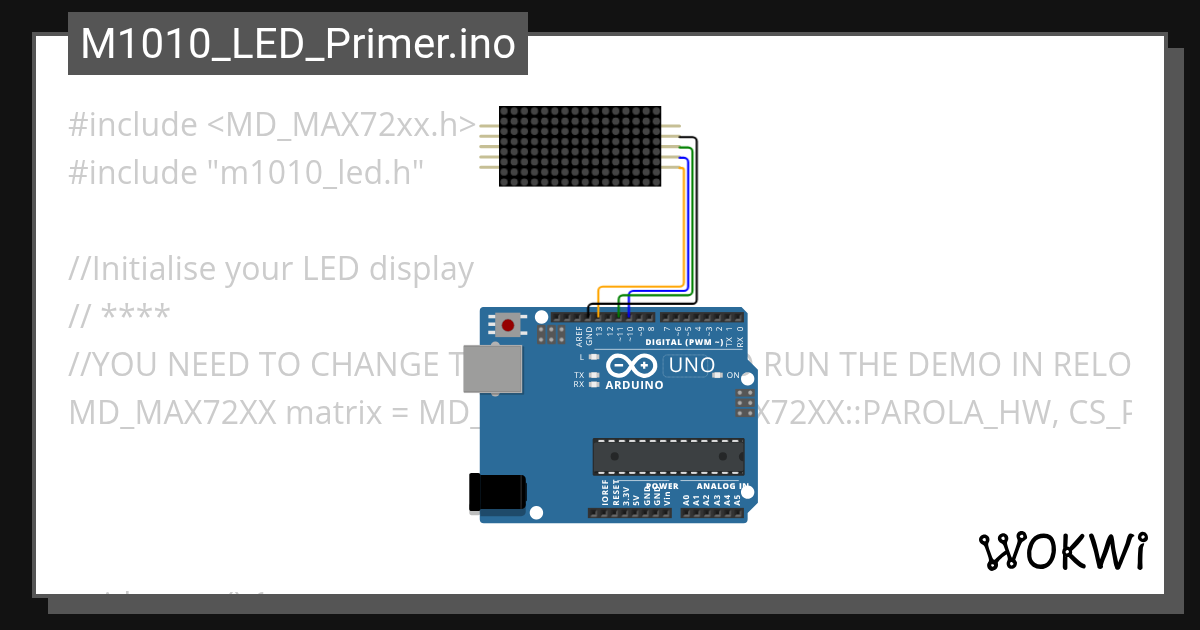 M1010_LED_Primer Copy - Wokwi ESP32, STM32, Arduino Simulator