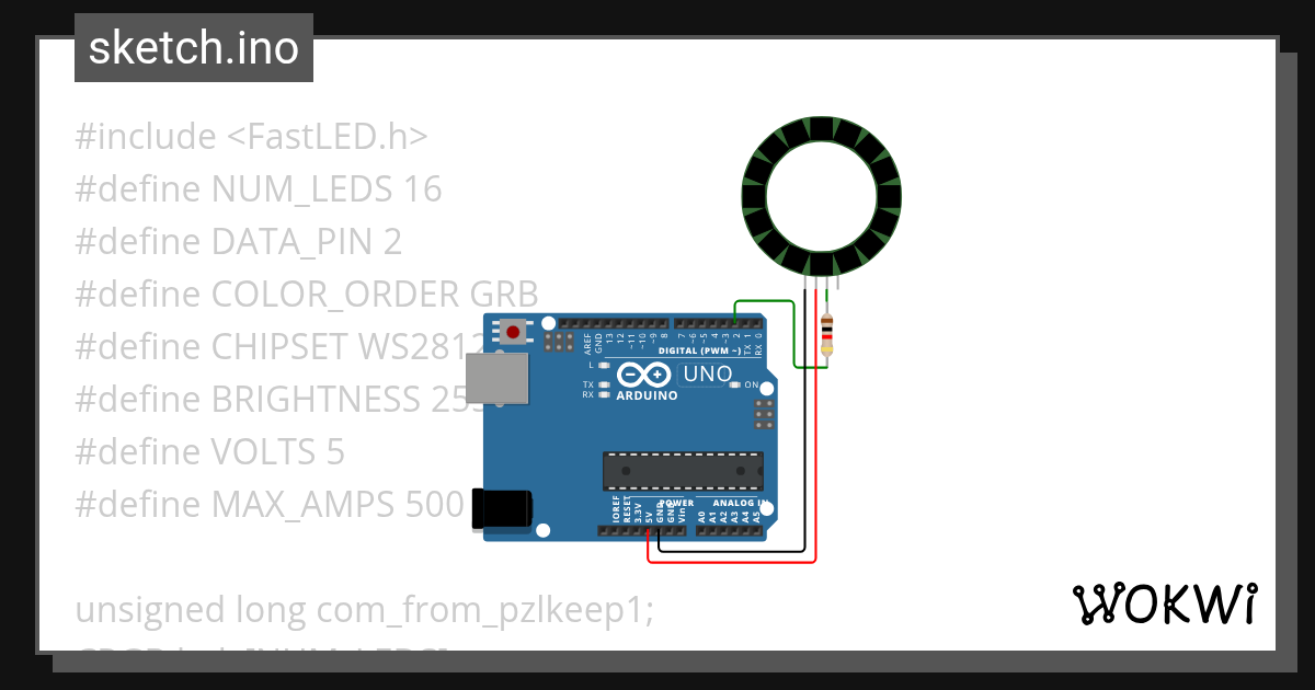 UNO LED T1 - Wokwi ESP32, STM32, Arduino Simulator