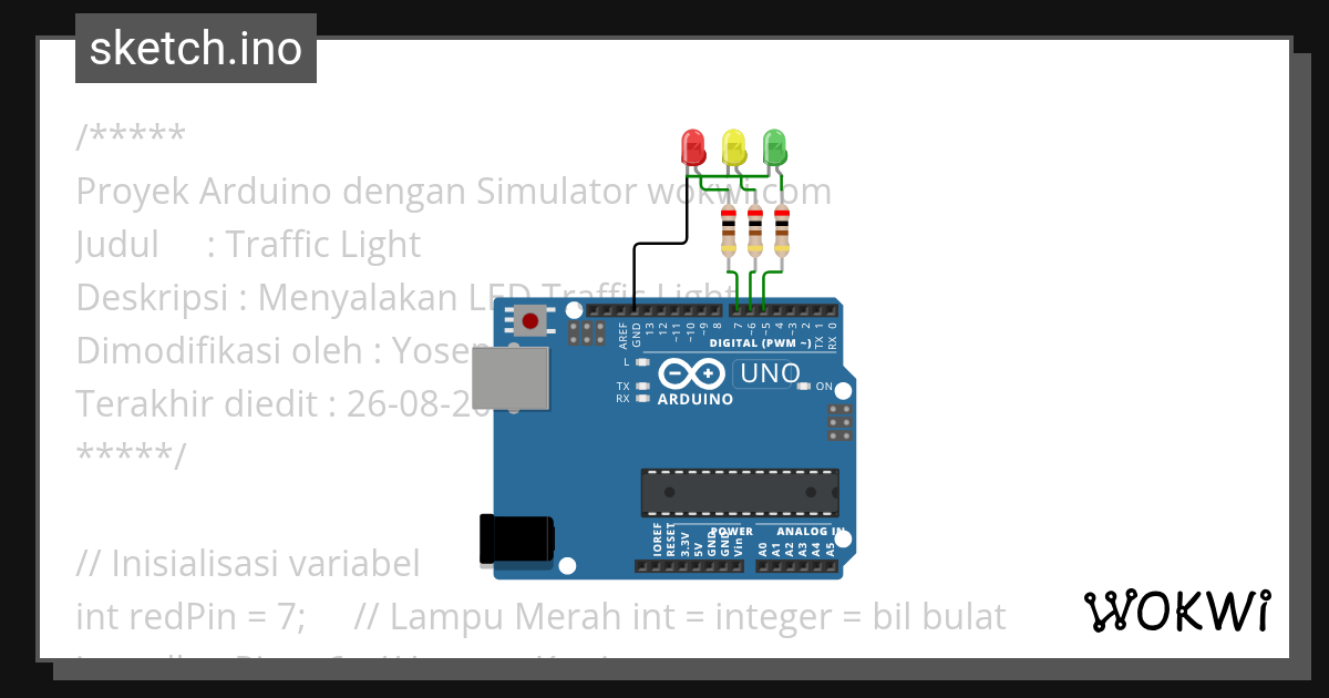 02 Trafic Light 17 Project Wokwi Esp32 Stm32 Arduino Simulator