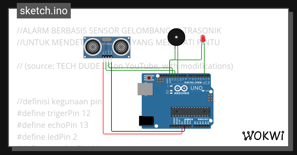 Test Alarm Ultrasonik (source: TECH DUDE LK on YouTube, with ...
