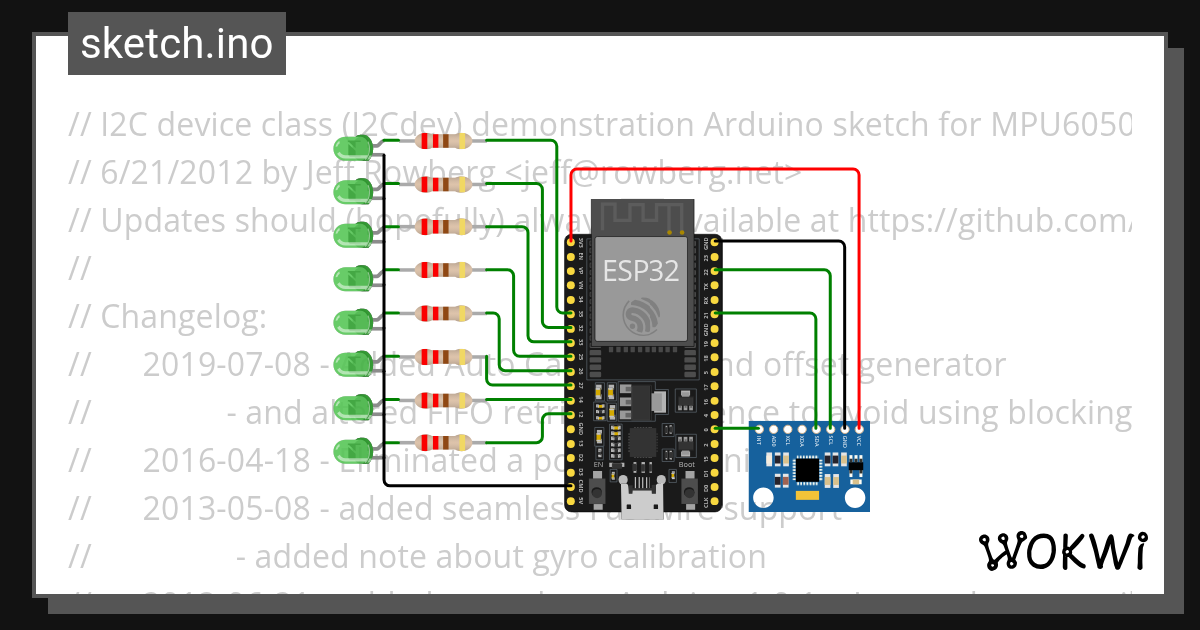MPU6050_0 - Wokwi ESP32, STM32, Arduino Simulator