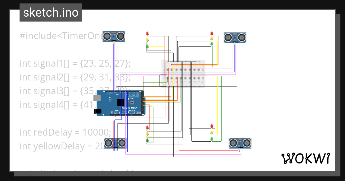 traffic light1 Copy - Wokwi ESP32, STM32, Arduino Simulator