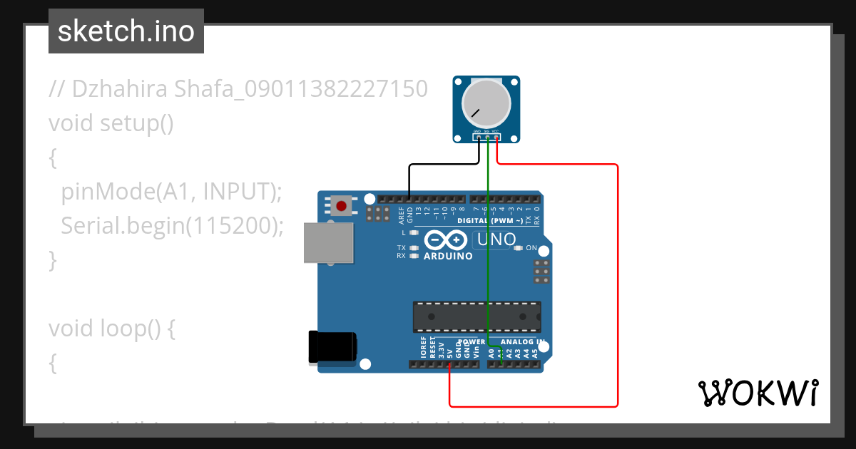 Latihan PBH 2_09011382227150_DZhaira Shafa - Wokwi ESP32, STM32, Arduino Simulator