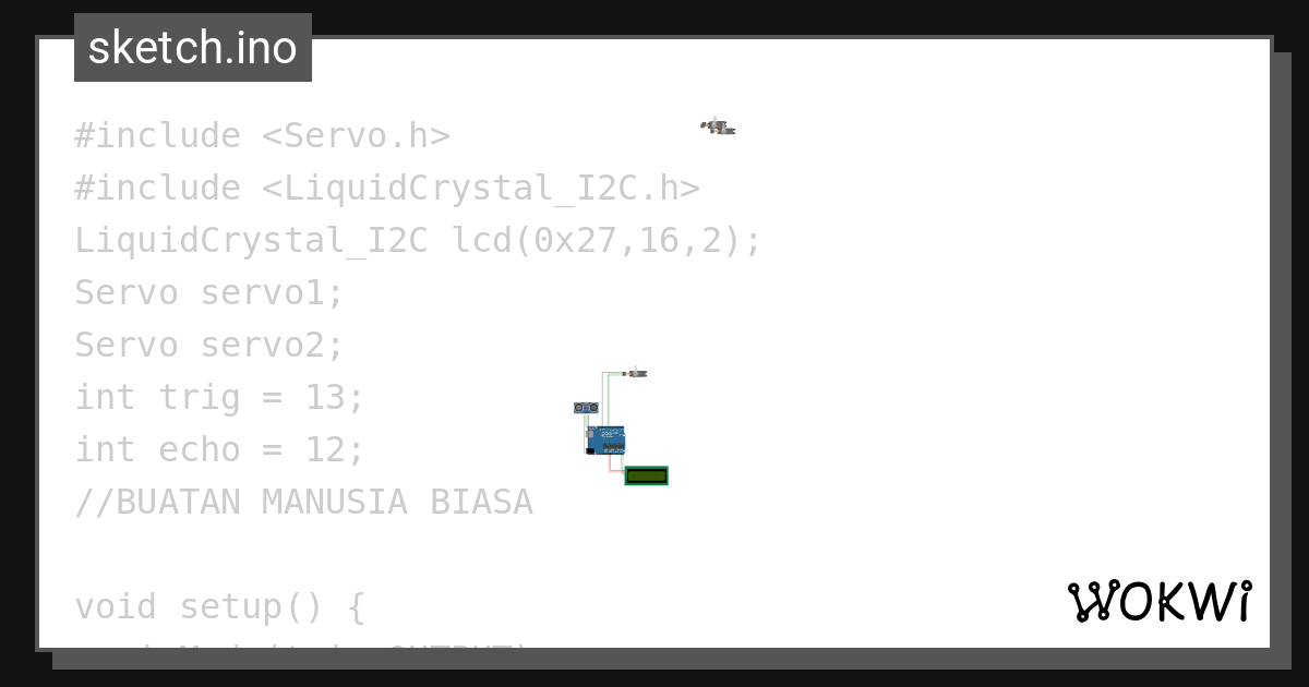 Pintu Otomatis P Bagus Copy Wokwi Esp32 Stm32 Arduino Simulator 3417