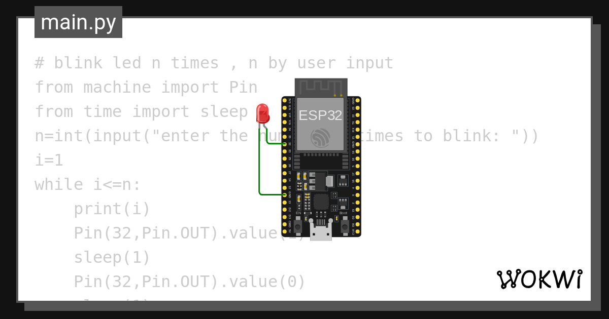 Led Esp Onoff While Wokwi Esp32 Stm32 Arduino Simulator