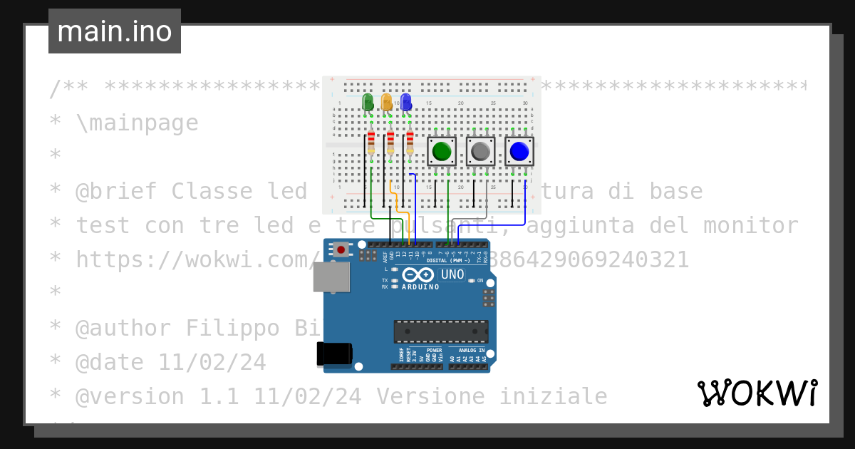 Pulsanteled Wokwi Esp32 Stm32 Arduino Simulator
