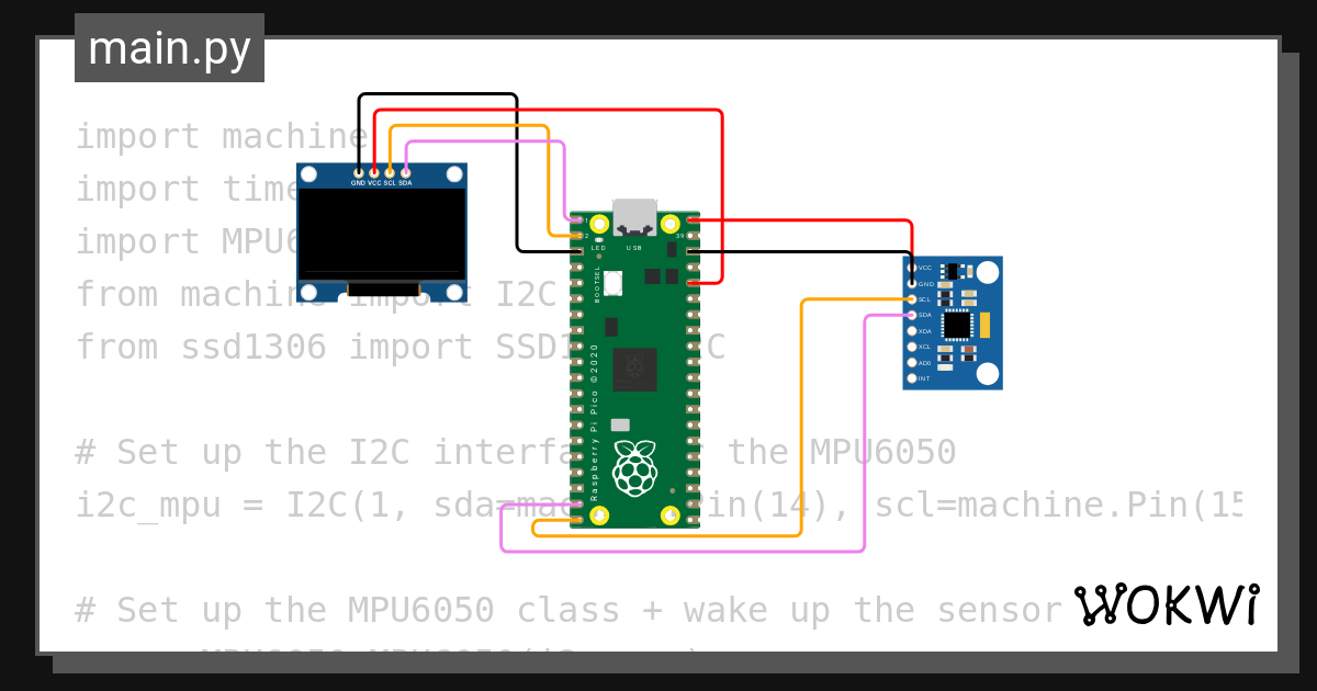 Oled Gyro Versie Leerlingen Copy Wokwi Esp32 Stm32 Arduino Simulator