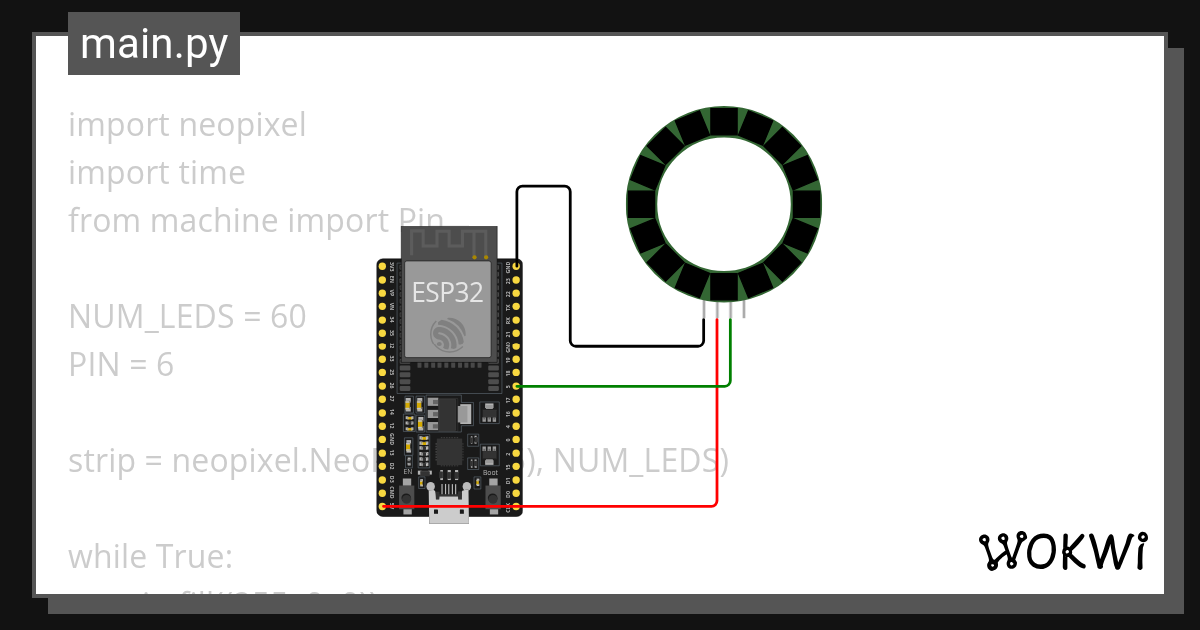 neopixel ring RGB - Wokwi ESP32, STM32, Arduino Simulator neopixel ring RGB - Wokwi ESP32, STM32, Arduino Simulator