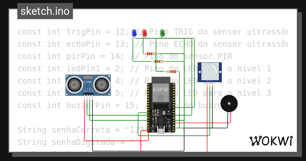 Projeto 01 Wokwi Esp32 Stm32 Arduino Simulator 