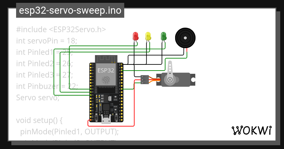 esp32 servo - Wokwi ESP32, STM32, Arduino Simulator