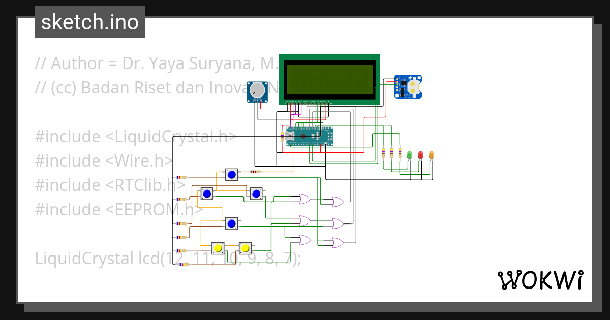 Tugas Fisika - Radhiva - XII IPA 4 irit - Wokwi ESP32, STM32, Arduino Simulator