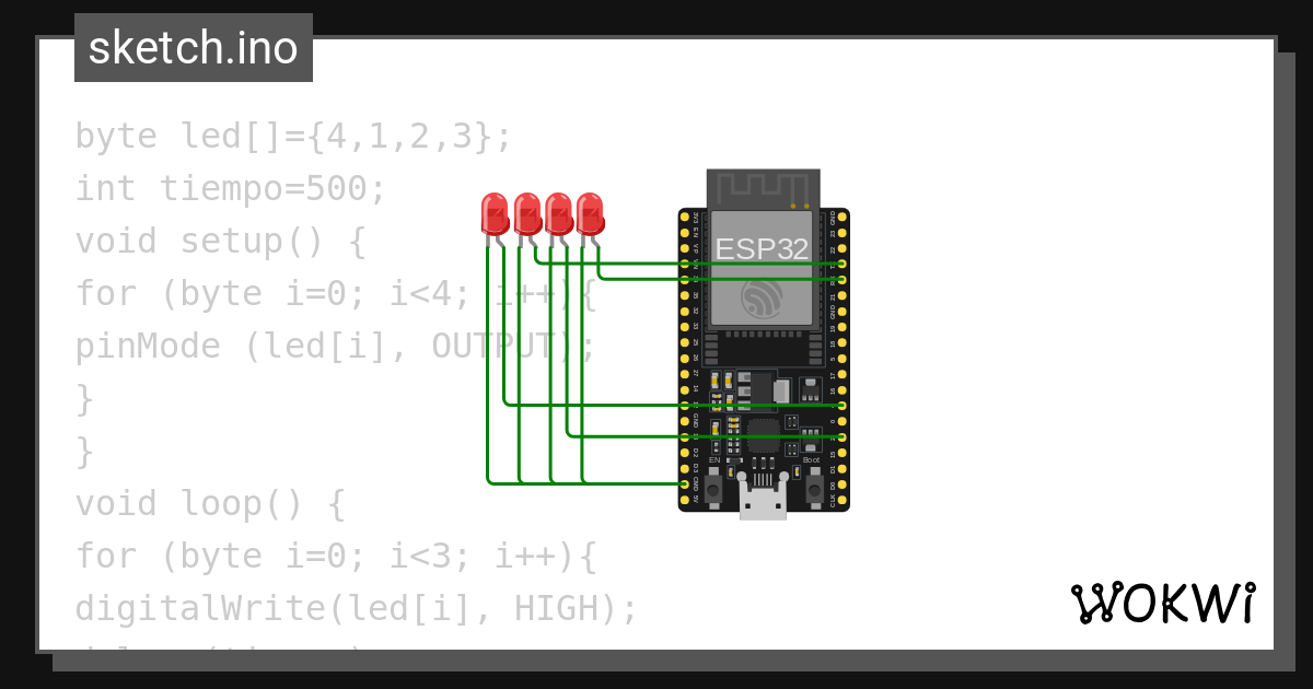 Práctica 3 Wokwi Esp32 Stm32 Arduino Simulator 7107