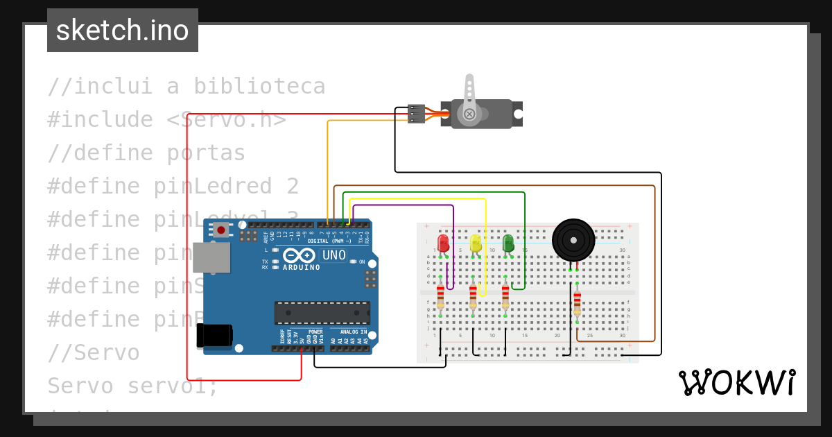 Cancela Wokwi Esp32 Stm32 Arduino Simulator