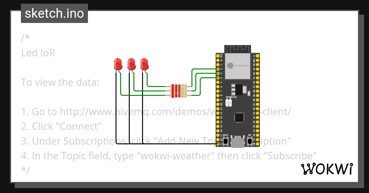 Conversor binario - IoT - sol - Wokwi ESP32, STM32, Arduino Simulator