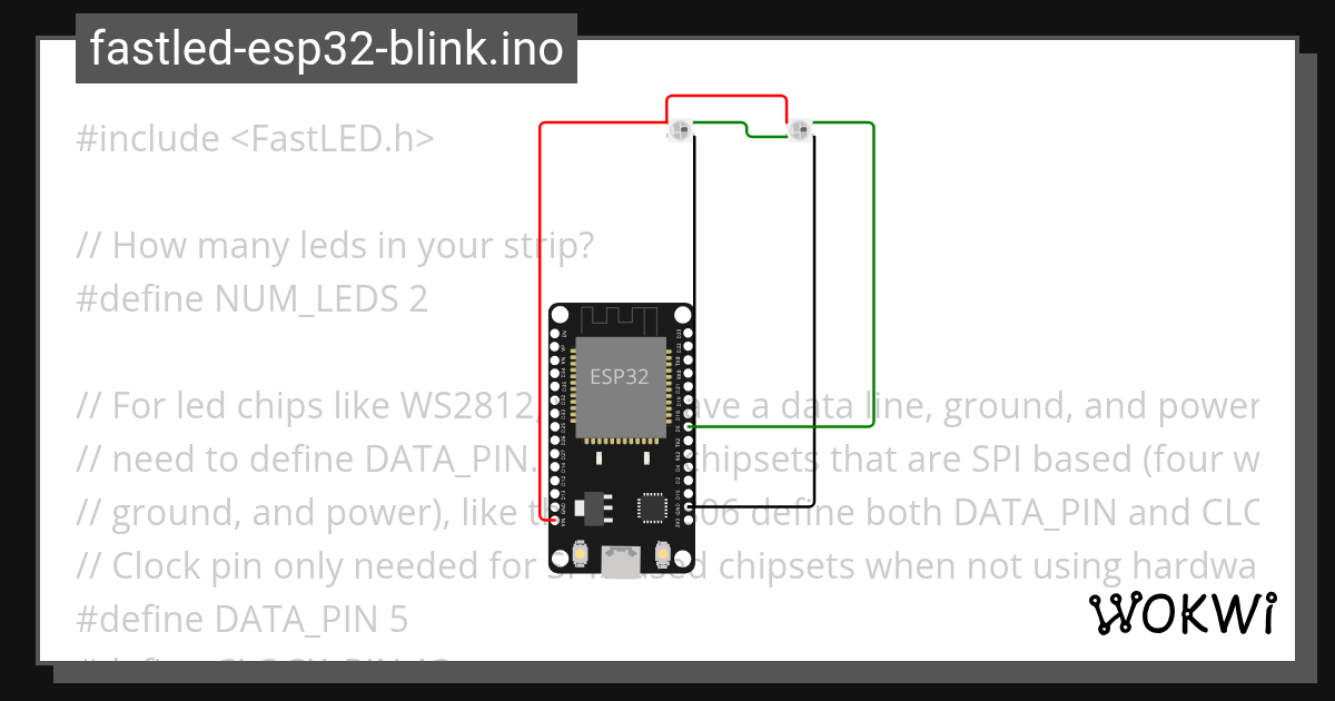fastled-esp32-blink.ino Copy - Wokwi ESP32, STM32, Arduino Simulator