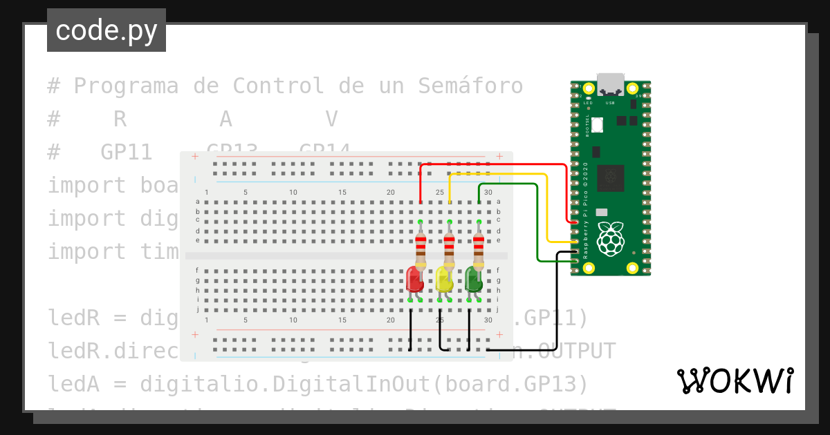 Semáforo02py Wokwi Esp32 Stm32 Arduino Simulator 8540