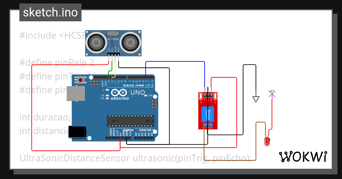 aula 7 - Rele - Wokwi ESP32, STM32, Arduino Simulator