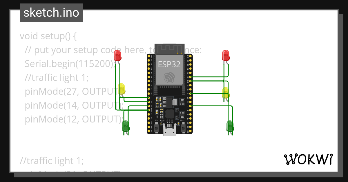 Task 2 - Wokwi ESP32, STM32, Arduino Simulator