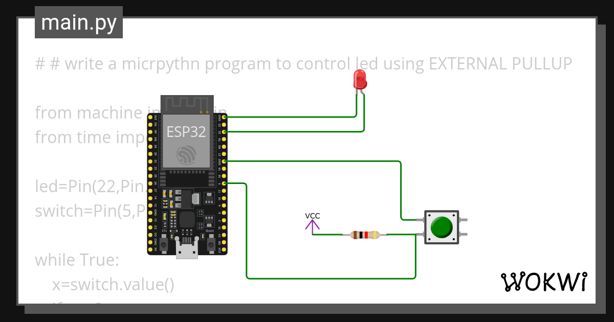 external_pullup - Wokwi ESP32, STM32, Arduino Simulator external_pullup - Wokwi ESP32, STM32, Arduino Simulator