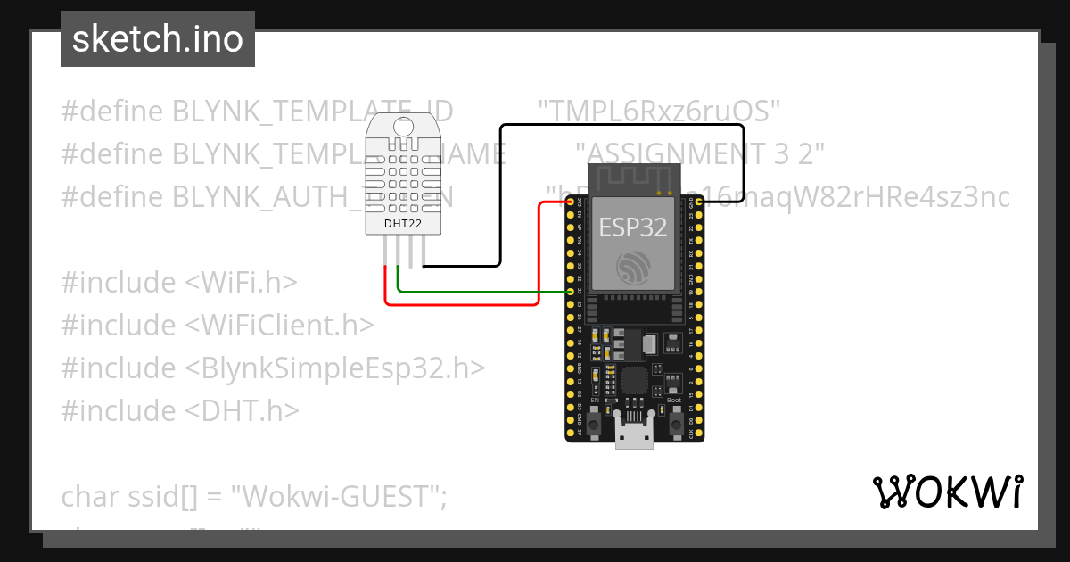 ASSIGNMENT 3 2 - Wokwi ESP32, STM32, Arduino Simulator
