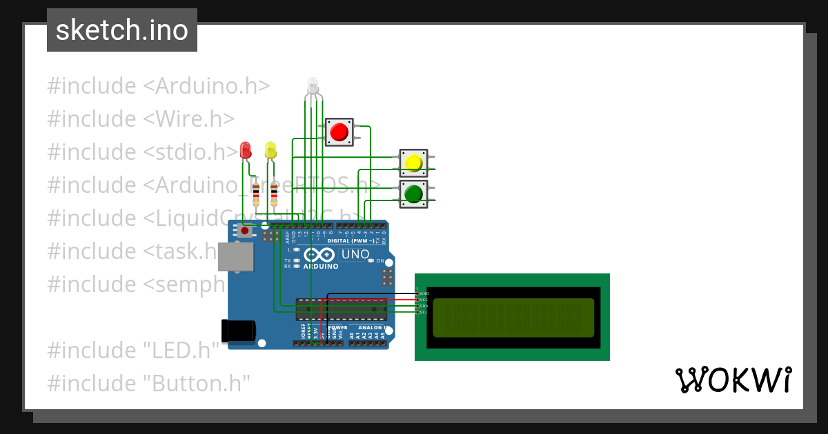 lab2.2 - Wokwi ESP32, STM32, Arduino Simulator