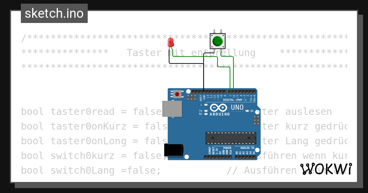 Taster Entprellt Wokwi Esp32 Stm32 Arduino Simulator 0567