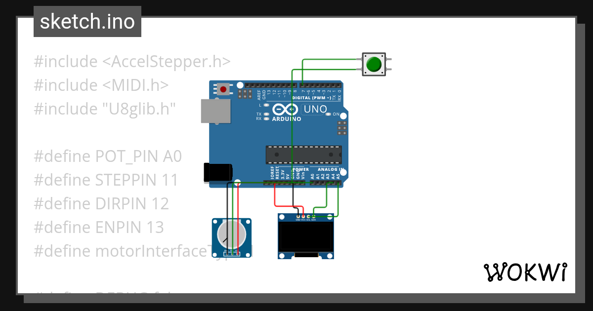 Oled Barra Wokwi Esp32 Stm32 Arduino Simulator 7169