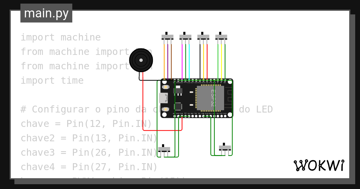 Caixa De Som Wokwi Esp32 Stm32 Arduino Simulator 0175