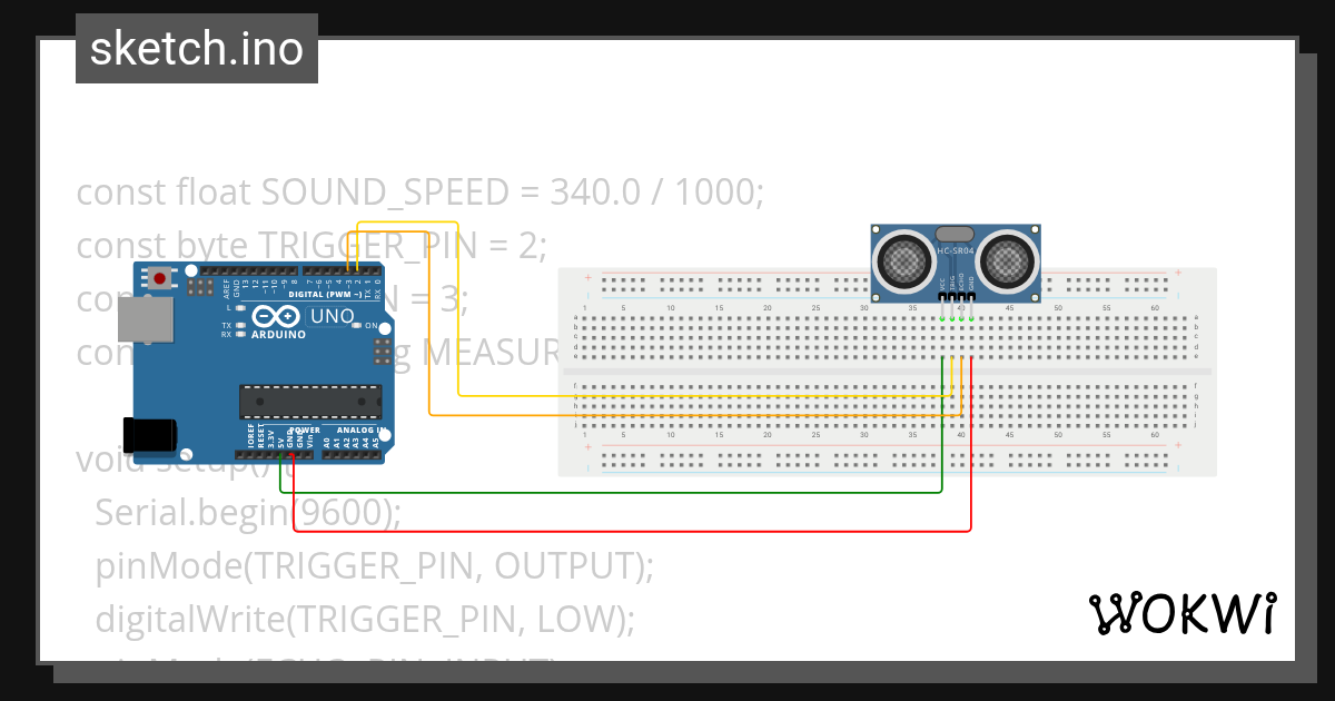 HC-SR08 - Wokwi ESP32, STM32, Arduino Simulator