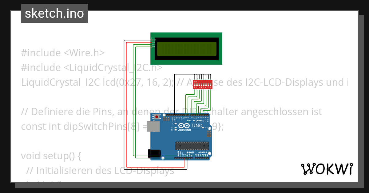 BCD-Code Copy - Wokwi ESP32, STM32, Arduino Simulator