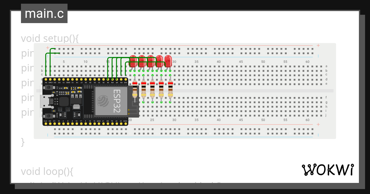 practica 3 - Wokwi ESP32, STM32, Arduino Simulator