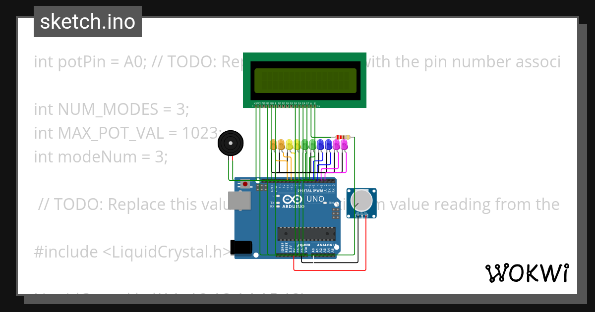 Potentiometer Programming (Student Version) Copy - Wokwi ESP32, STM32, Arduino Simulator