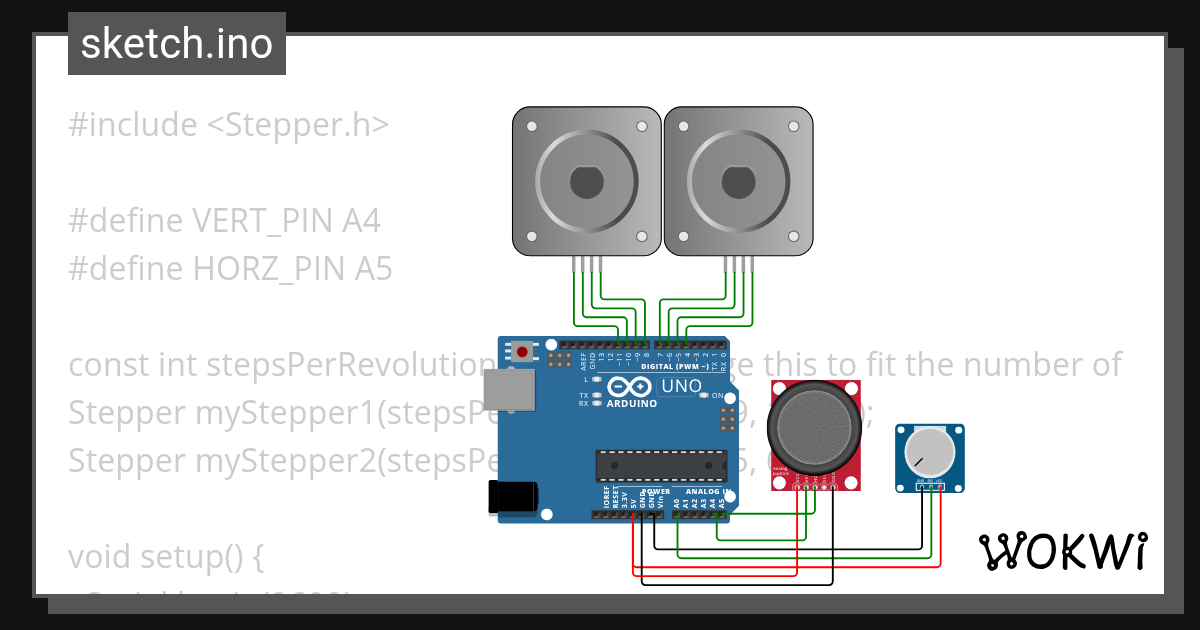 Stepper Wokwi Esp32 Stm32 Arduino Simulator 