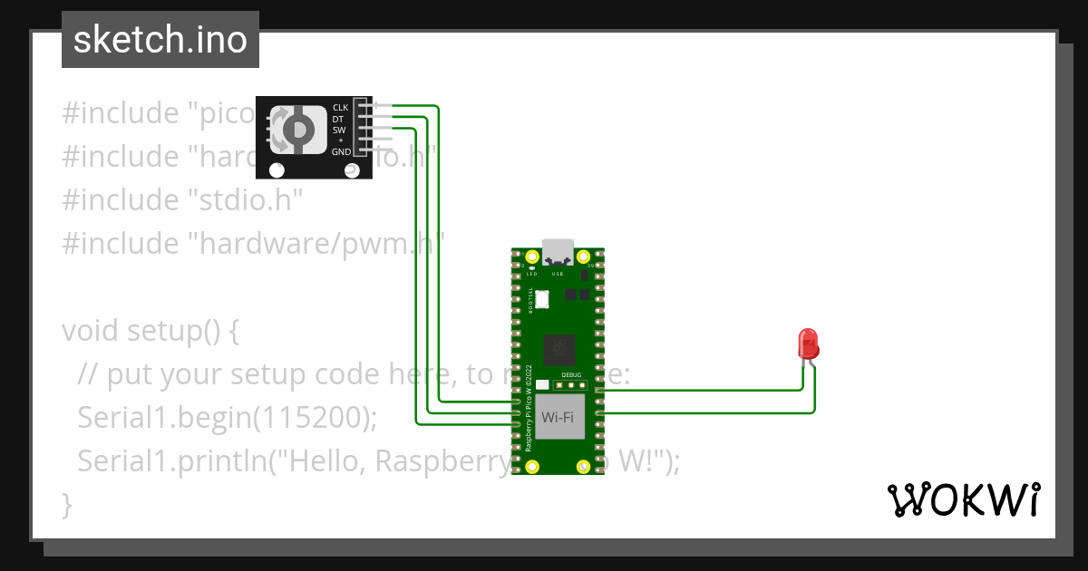 encoder_light_pwm - Wokwi ESP32, STM32, Arduino Simulator
