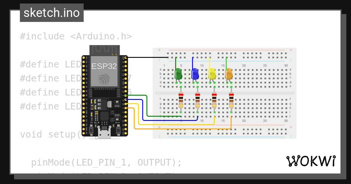 Leds Diseño Biomedico 1 Wokwi Esp32 Stm32 Arduino Simulator 6453