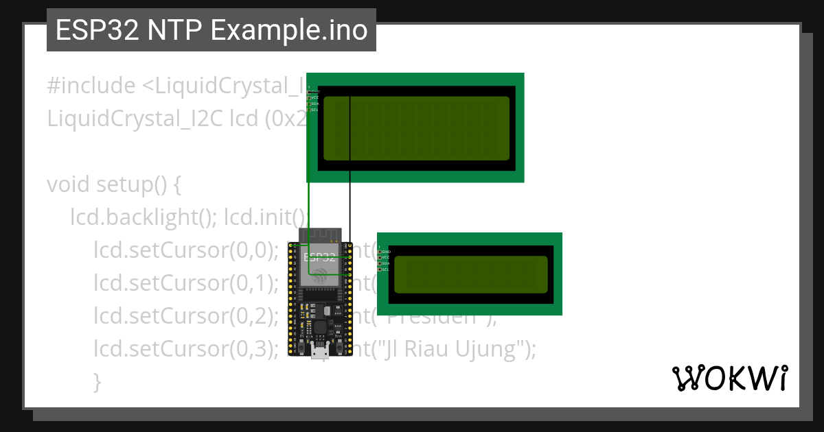 ESP32 NTP Example.ino Copy - Wokwi ESP32, STM32, Arduino Simulator