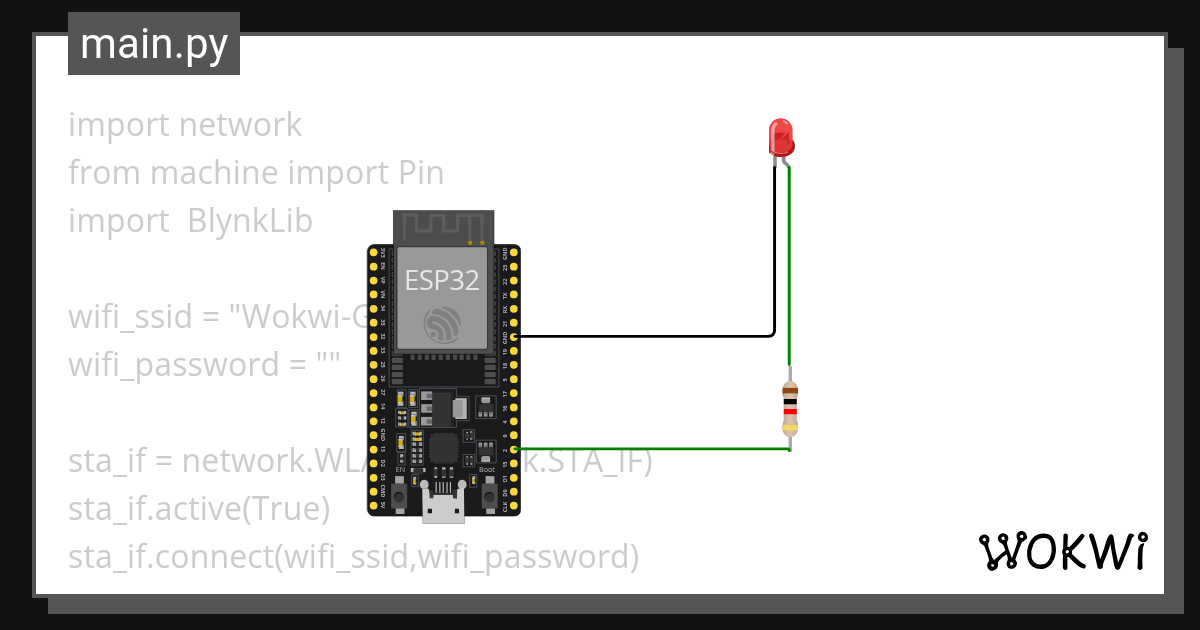 work 13 - Wokwi ESP32, STM32, Arduino Simulator