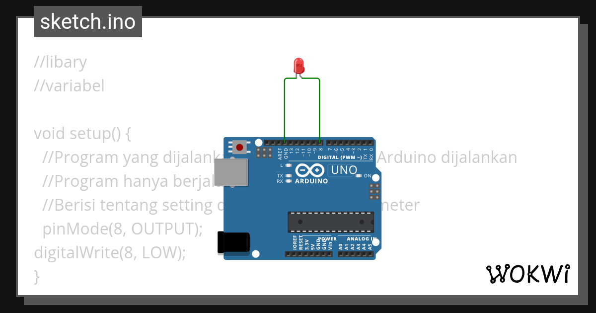 SIMULASI ARDUINO UNO ( AYU AURA ANGELYNA ) 1 - Wokwi ESP32, STM32, Arduino Simulator