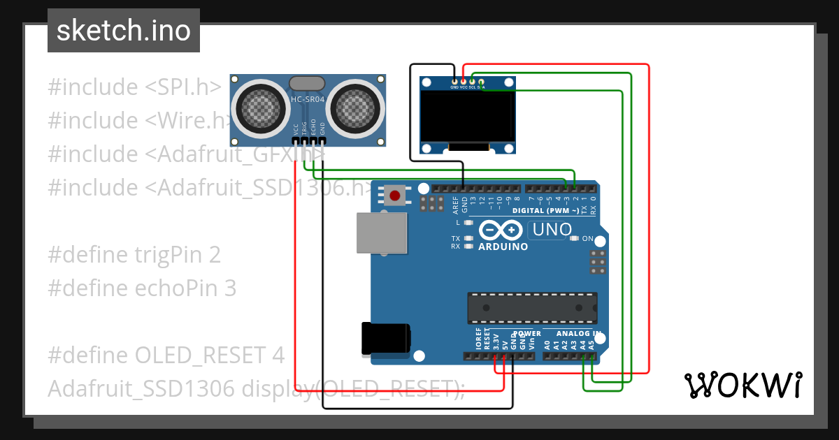 Distance Sensor Wokwi Esp32 Stm32 Arduino Simulator 3283