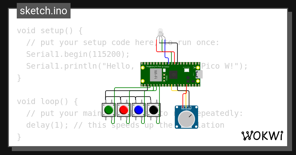 Primer Coso Wokwi Esp32 Stm32 Arduino Simulator