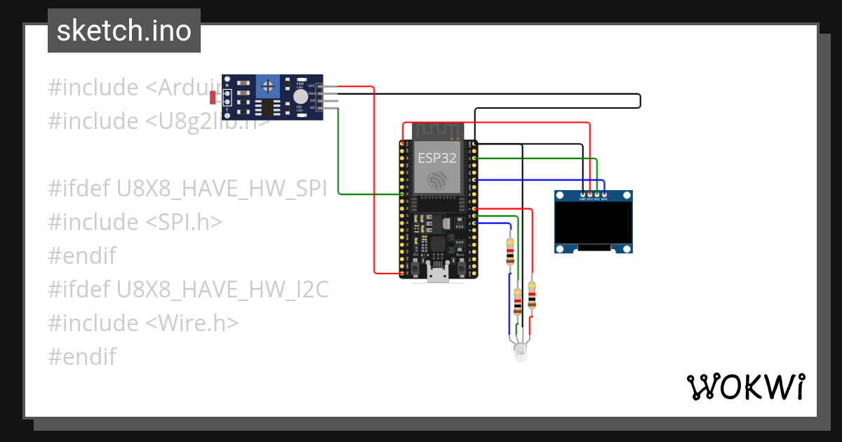 SmartWaterTank_senor_oled - Wokwi ESP32, STM32, Arduino Simulator