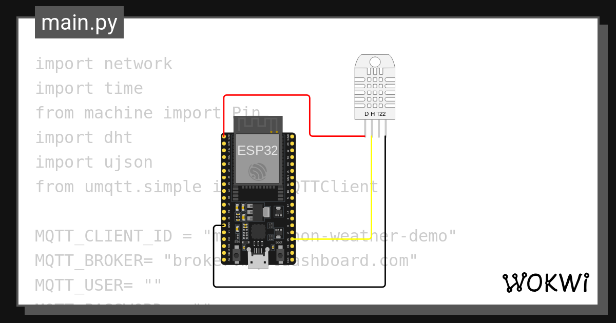 Conectar Clima Wokwi Esp32 Stm32 Arduino Simulator