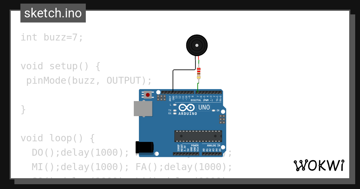 Do Re Mi Buzz Wokwi Esp32 Stm32 Arduino Simulator