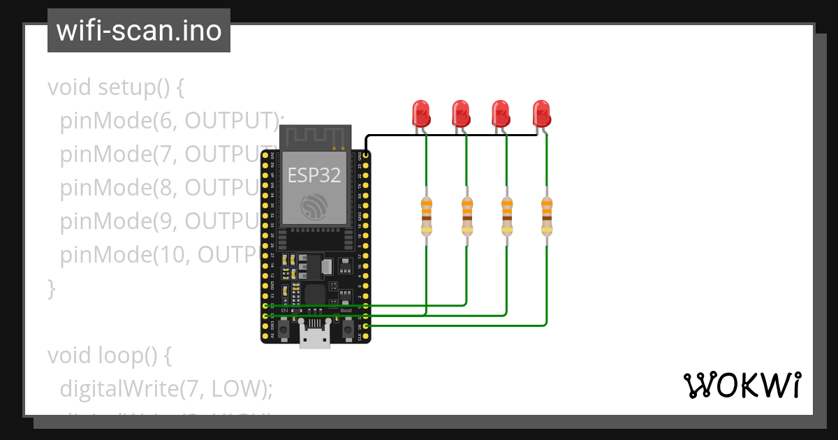 DIRGA (ESP32 FlipFlop) - Wokwi ESP32, STM32, Arduino Simulator