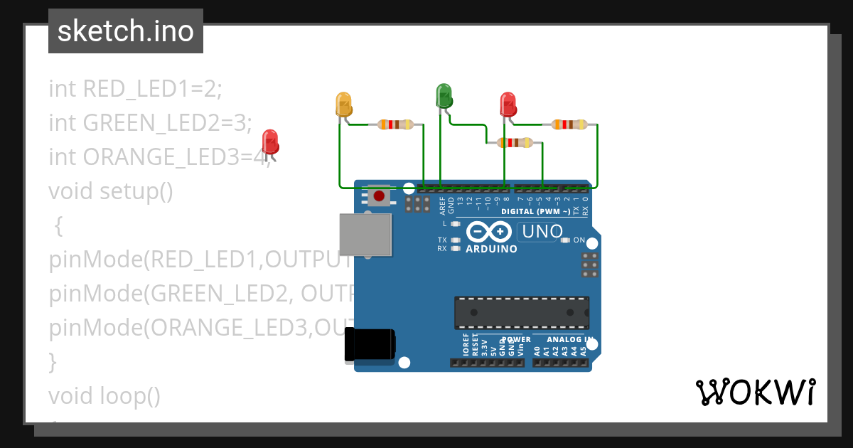 Traffic Signal Wokwi Esp32 Stm32 Arduino Simulator 4720