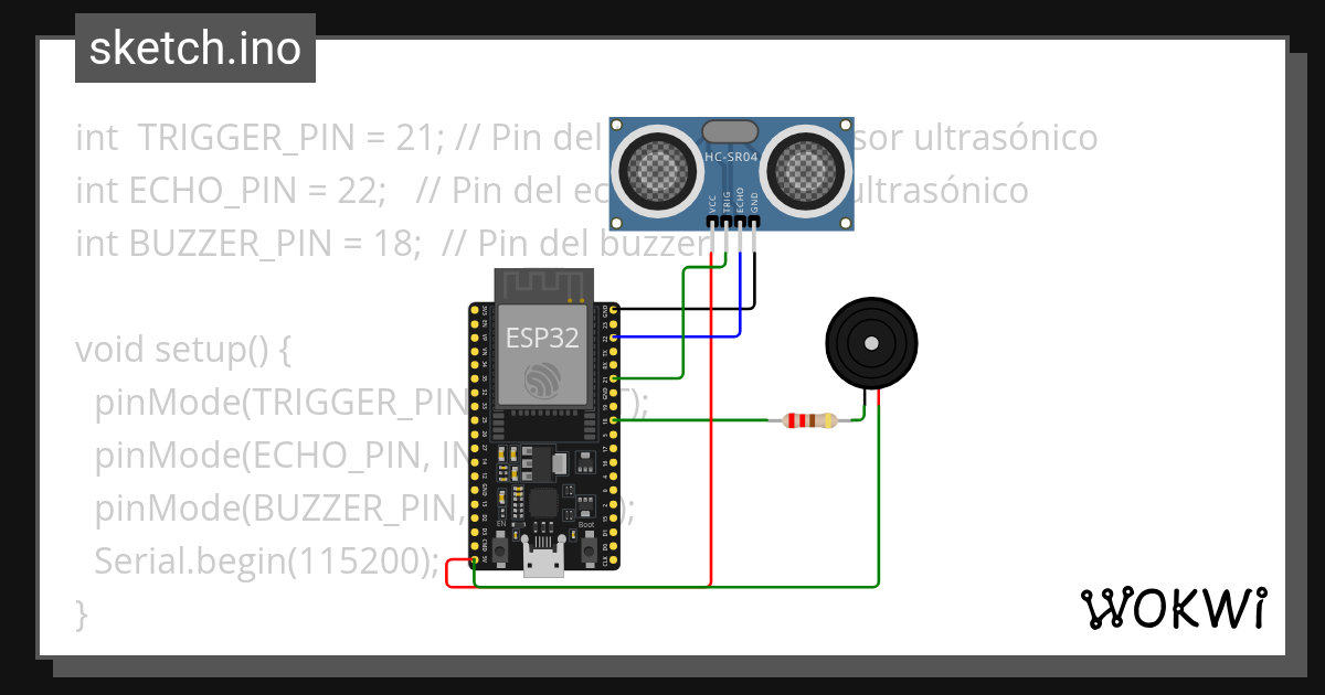 SH.SR04 - Wokwi ESP32, STM32, Arduino Simulator